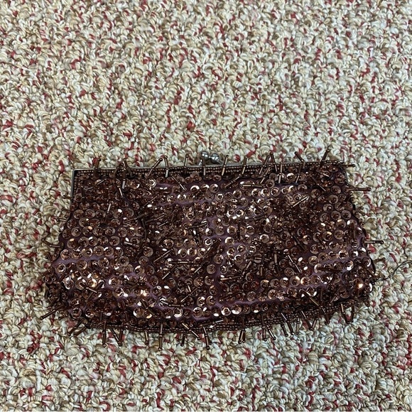 Max Mayer | Bags | Max Mayer Beaded Evening Bag Brown Small | Poshmark